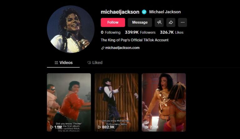 Official Michael Jackson TikTok Shakes the Music Industry Ahead of His ...